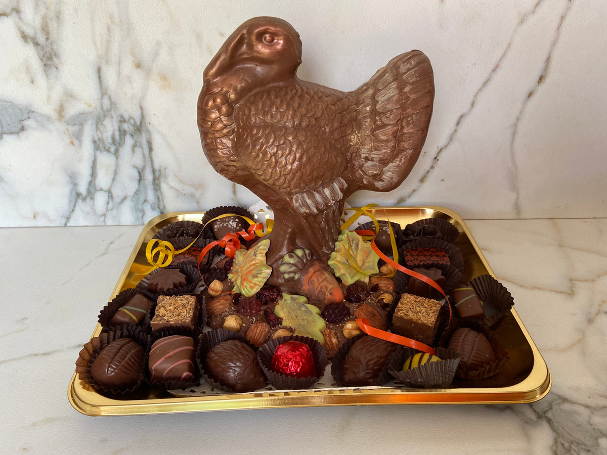 Turkey Medium-sized with a tray of truffles and chocolates – Chocolates ...